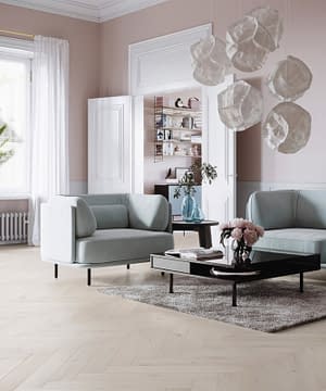 Timba Floor White Oak Click Herringbone Engineered Flooring Brushed ...